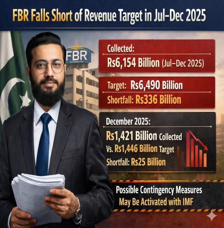 FBR Revenue Shortfall Jul–Dec 2025 | Tax Calculators